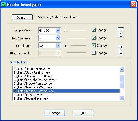 Header Investigator ~ WAV Header Editor | The Audio File