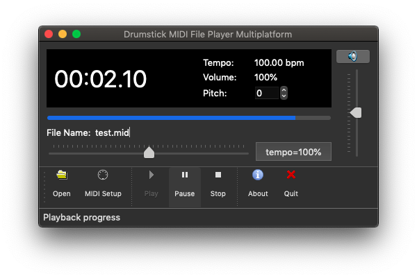 Drumstick ~ Multiplatform MIDI FIle Player | The Audio File