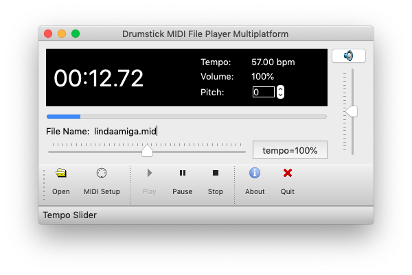 Drumstick ~ Multiplatform MIDI FIle Player | The Audio File