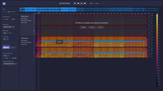 thesia ~ Multi-track Spectrogram / Waveform Viewer | The Audio File